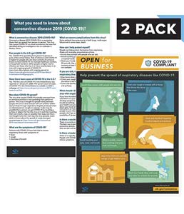 COVID 19 CDC Coronavirus Workplace Posters - Fast Next Day Shipping