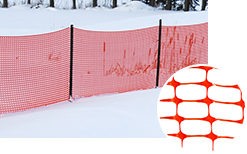 Snow & Ski Boundary Fence Barrier & Netting