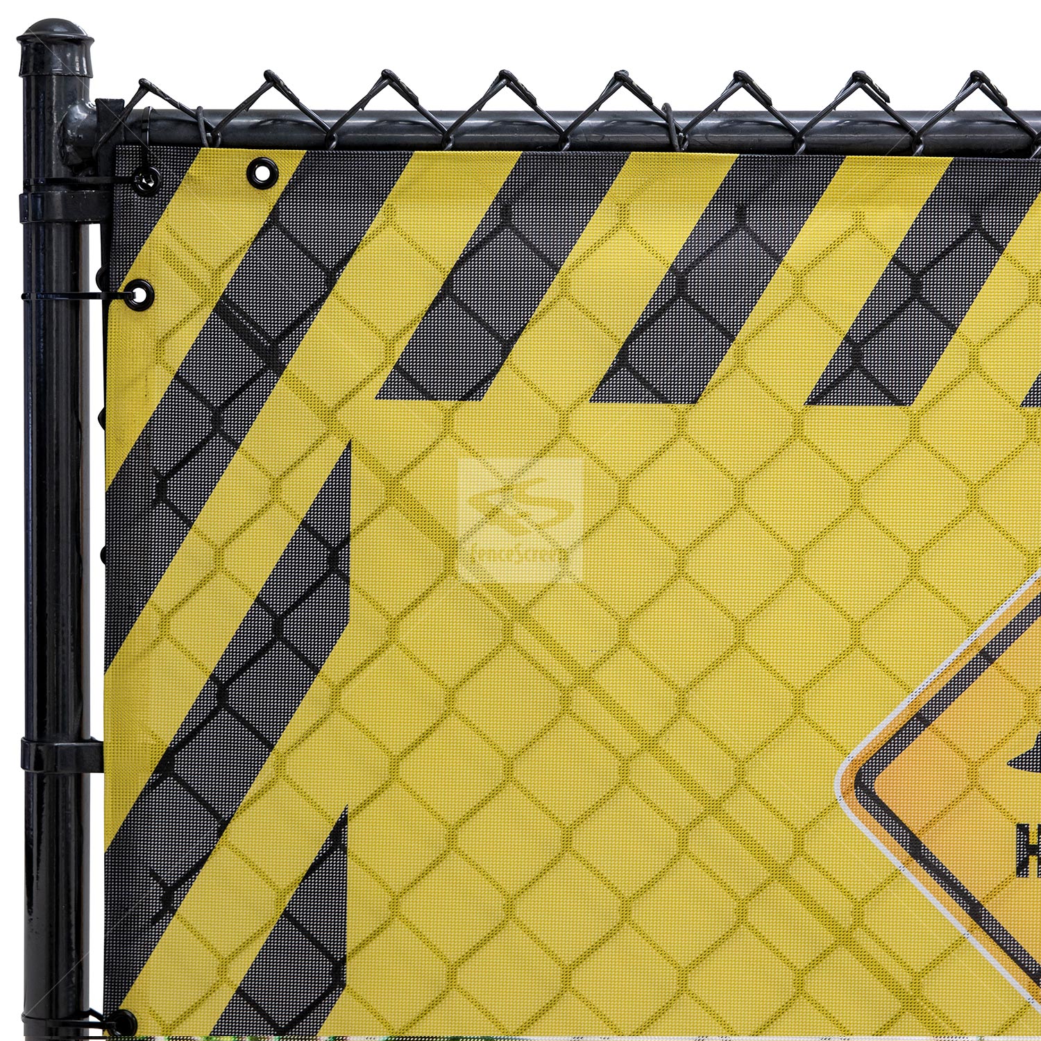 Construction Safety Gate Modern Design on Fence Screen