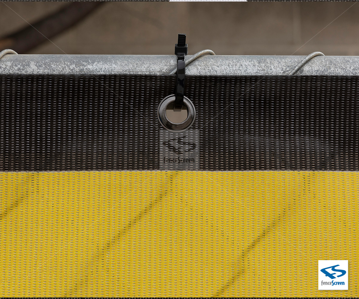 Modern Design Construction Safety Gate Covers on Fence Screen