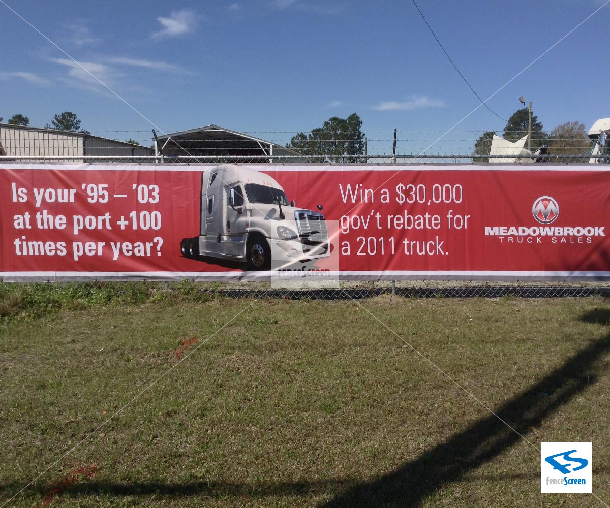 Fence Banners & Fence Signs | Any Size Any Graphic Best Price