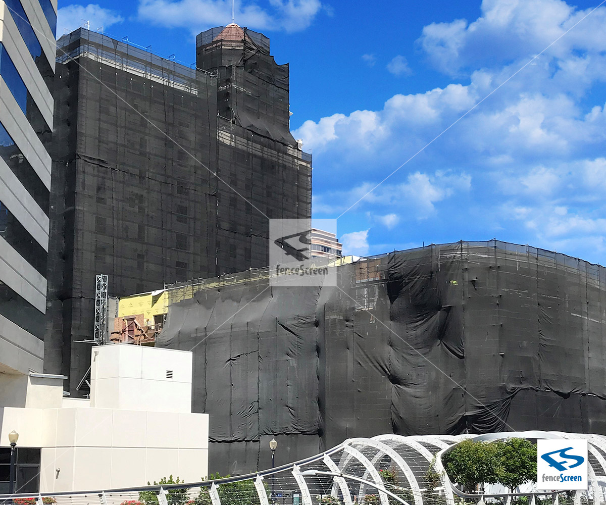 Construction Mesh Building Tarp for Safety & Scaffolding Enclosures