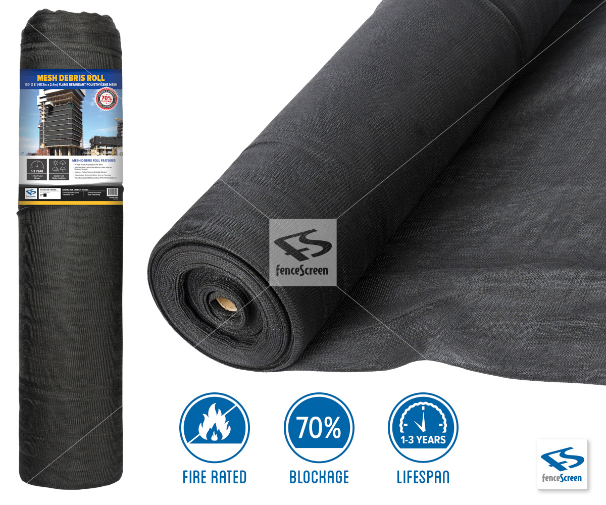 Scaffolding Debris Netting Rolls for Construction Site Buildings