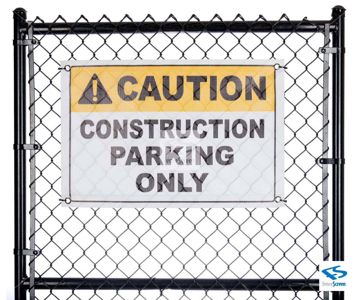 Custom Construction Fence Banners & Company Logo Signs for Jobsites