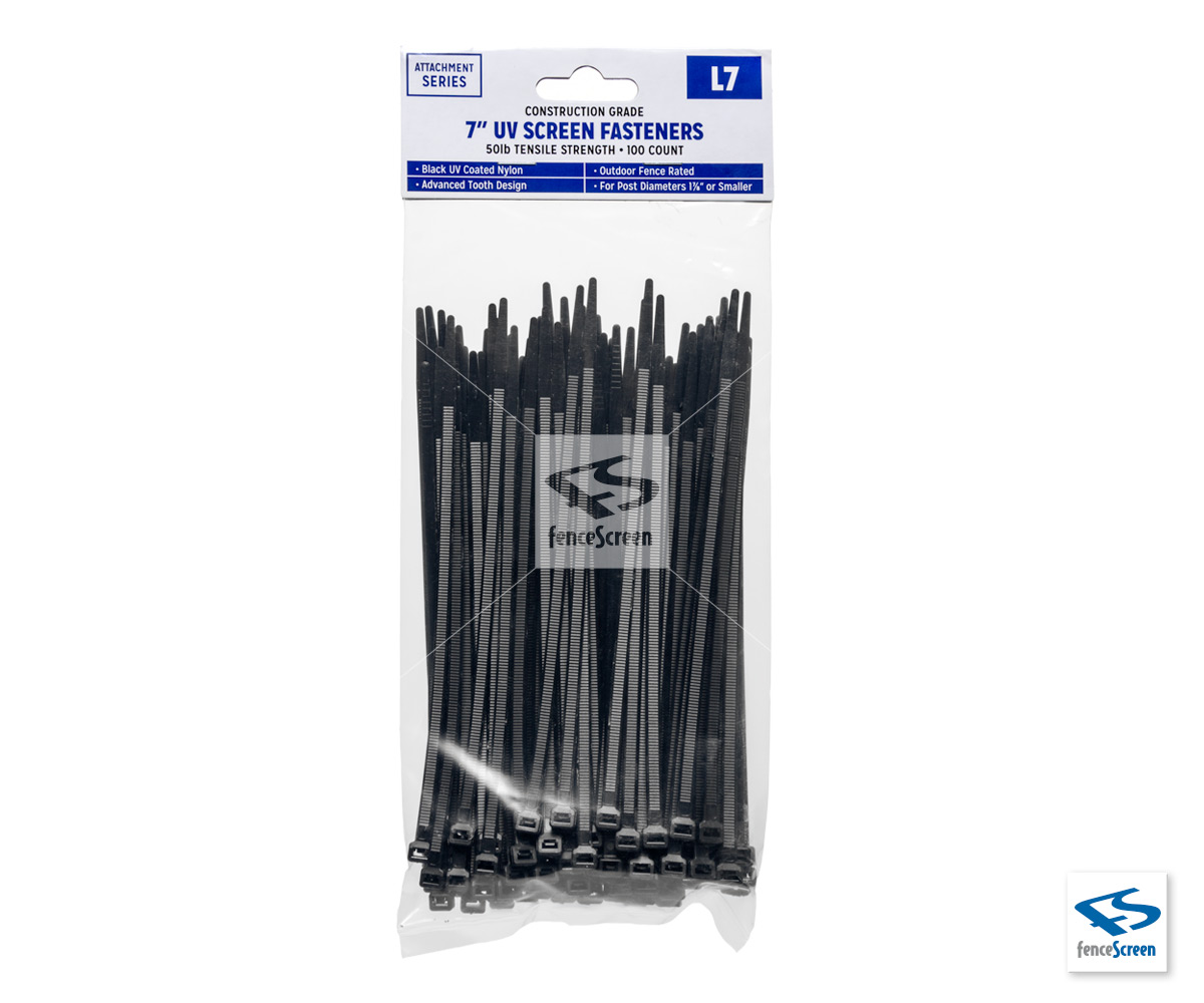 UV Outdoor Fence Screen Attachment Zip Ties