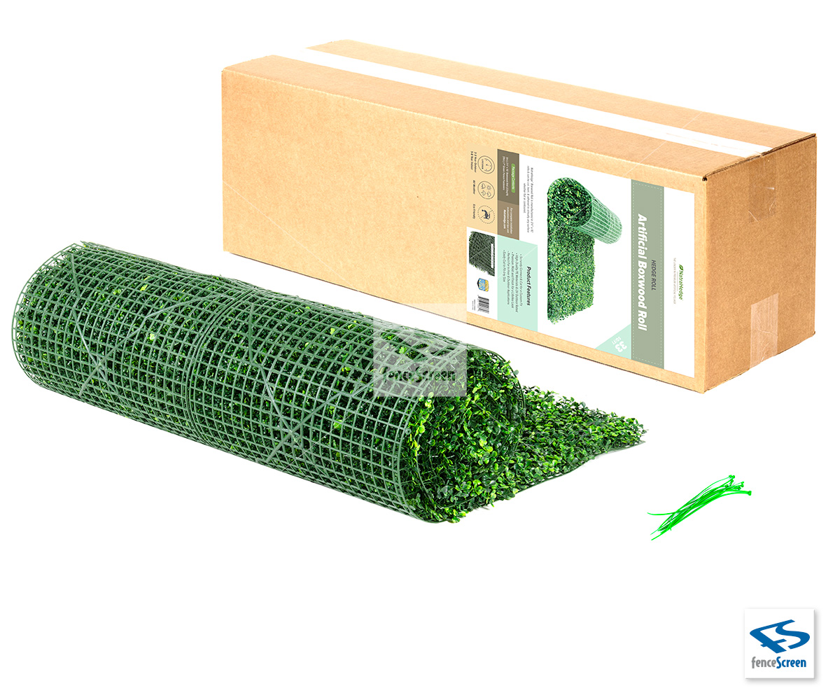 Light Green Artificial Boxwood Roll by NatraHedge