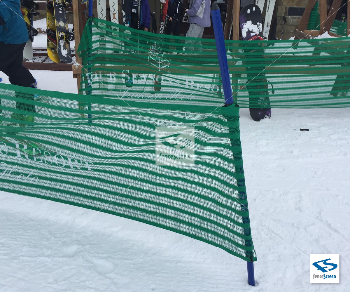 Snow Event Fencing 100-ft x 4-ft Green, Black, Blue