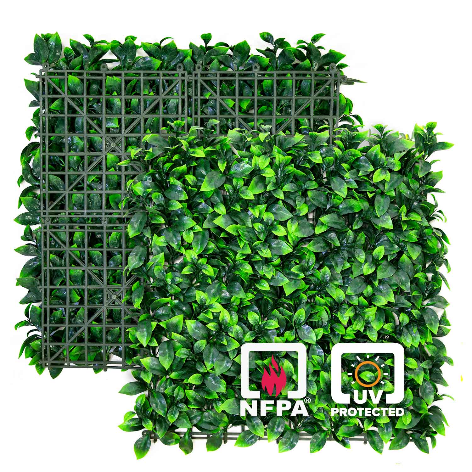 Artificial Green Ligustrum Ficus Leaf Mat Panels from NatraHedge®