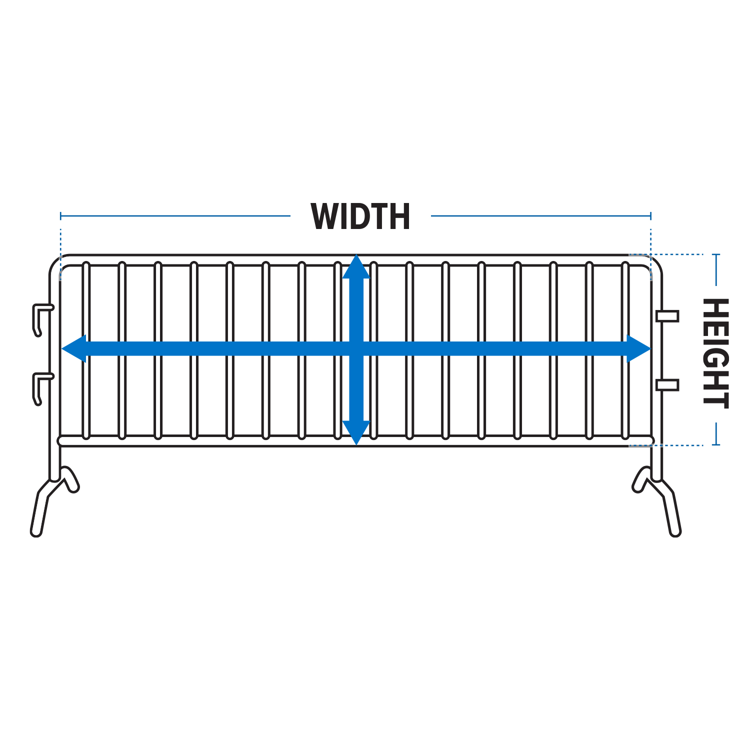 Custom Barricade Covers For Crowd Control & Signage