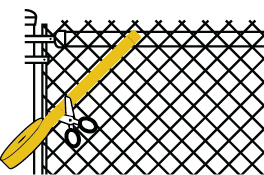 Reflective Safety Fence Tape Inserts and Fasteners