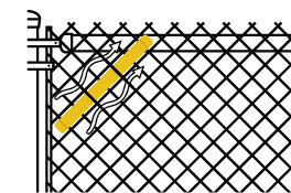 Reflective Safety Fence Tape Inserts and Fasteners