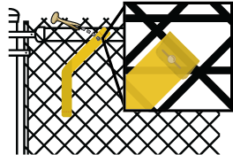 Reflective Safety Fence Tape Inserts and Fasteners