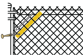 Reflective Safety Fence Tape Inserts and Fasteners