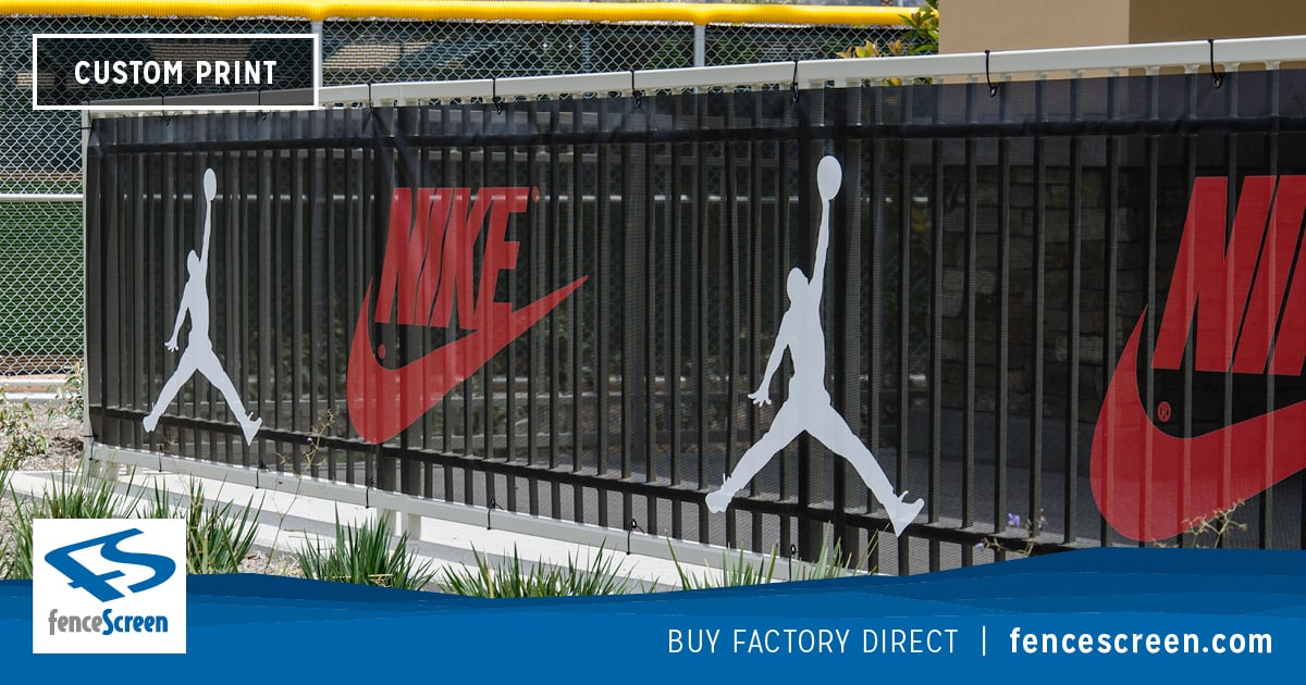 Logo or Company Brand Digitally Printed on Fence & Temporary Fence Covers